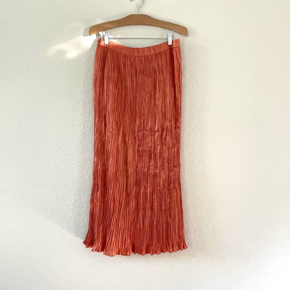 Coldwater Creek | Skirts | Nwt Copper Crinkle Maxi Skirt | Poshmark